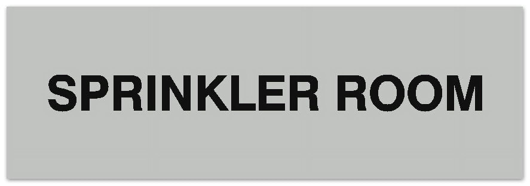 Signs ByLITA Basic Sprinkler Room Sign - Laser-Engraved Lettering ...