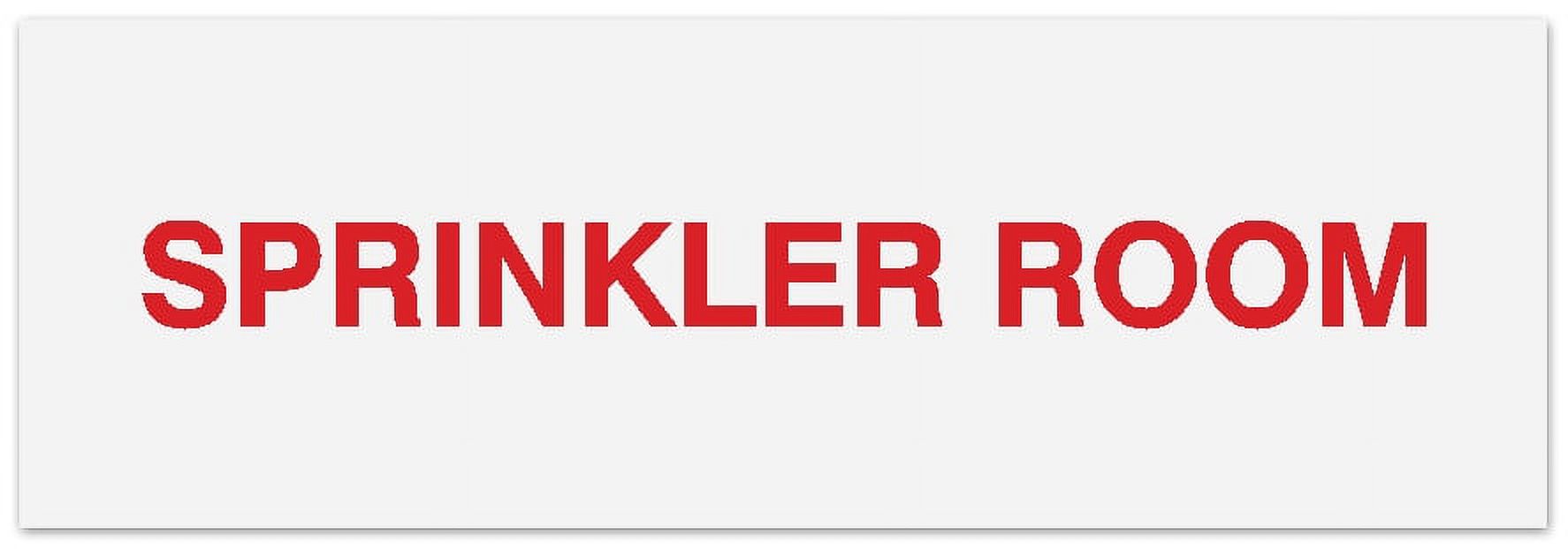 Signs ByLITA Basic Sprinkler Room Sign - Laser-Engraved Lettering ...