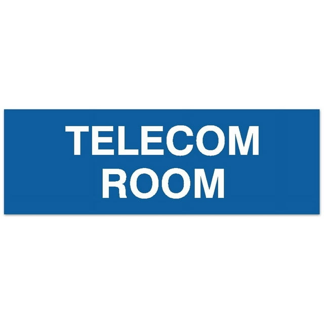 Signs ByLITA Basic Telecom Room Sign - Laser-Engraved Lettering ...