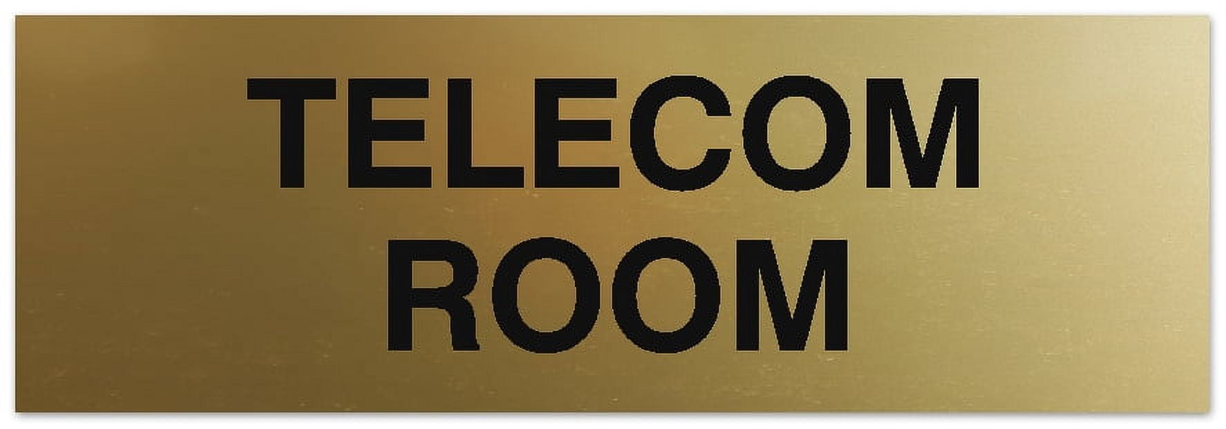 Signs ByLITA Basic Telecom Room Sign - Laser-Engraved Lettering ...