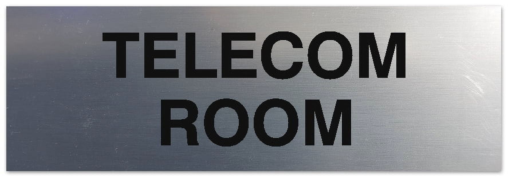 Signs ByLITA Basic Telecom Room Sign - Laser-Engraved Lettering ...