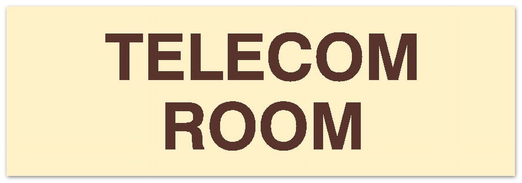 Signs ByLITA Basic Telecom Room Sign - Laser-Engraved Lettering ...