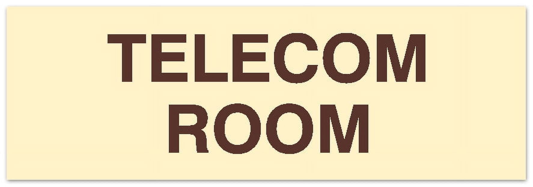 Signs ByLITA Basic Telecom Room Sign - Laser-Engraved Lettering ...