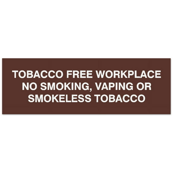 Signs ByLITA Basic Tobacco Free Workplace No smoking, vaping or ...