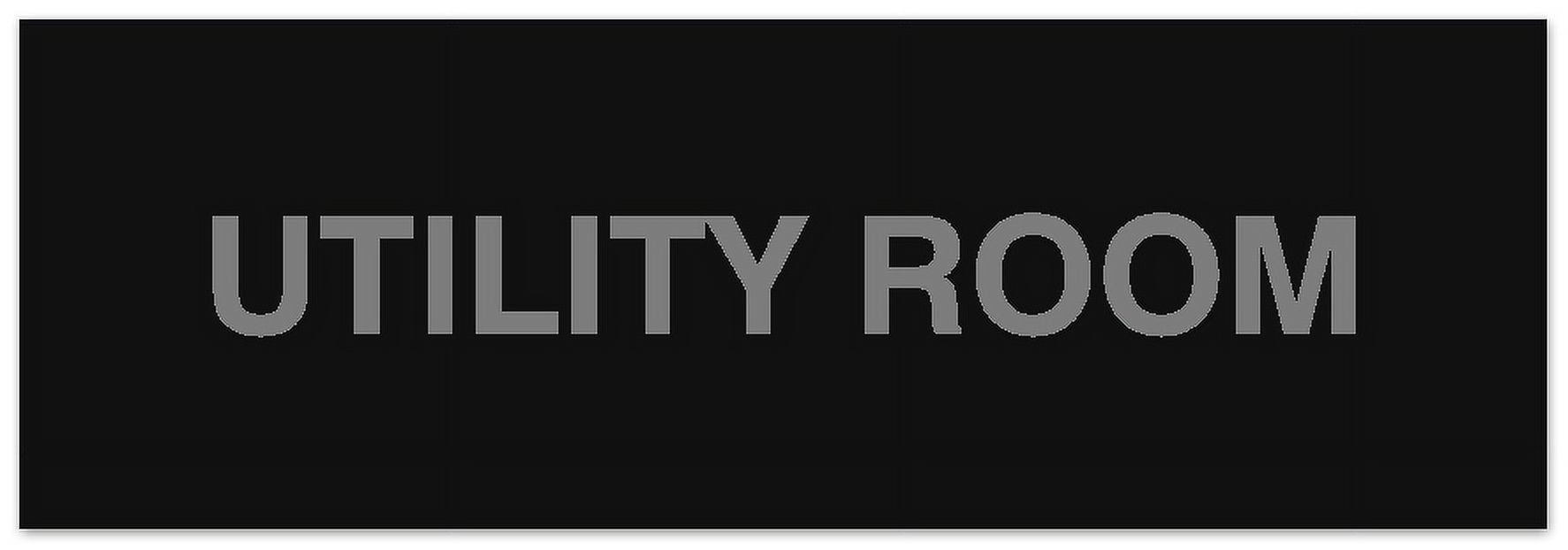 Signs ByLITA Basic Utility Room Sign - Laser-Engraved Lettering ...