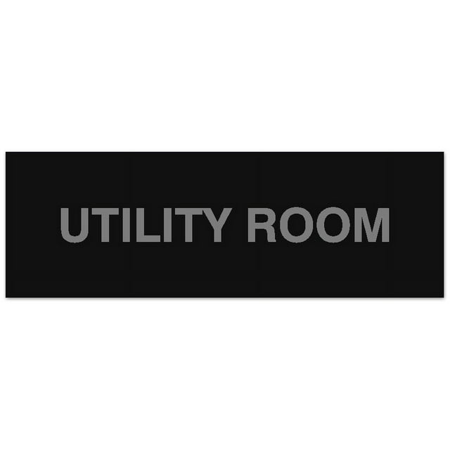 Signs ByLITA Basic Utility Room Sign - Laser-Engraved Lettering ...