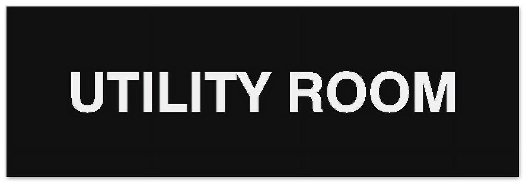 Signs ByLITA Basic Utility Room Sign - Laser-Engraved Lettering ...