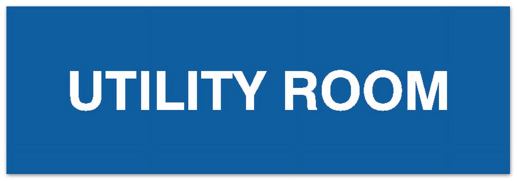 Signs ByLITA Basic Utility Room Sign - Laser-Engraved Lettering ...