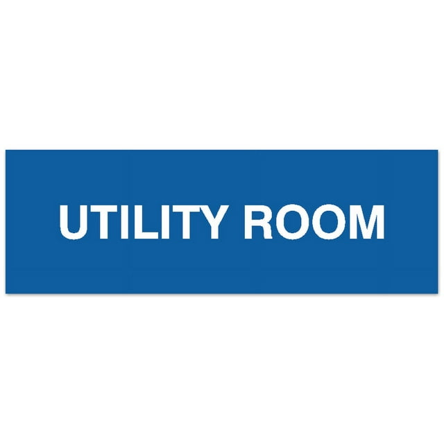 Signs ByLITA Basic Utility Room Sign - Laser-Engraved Lettering ...