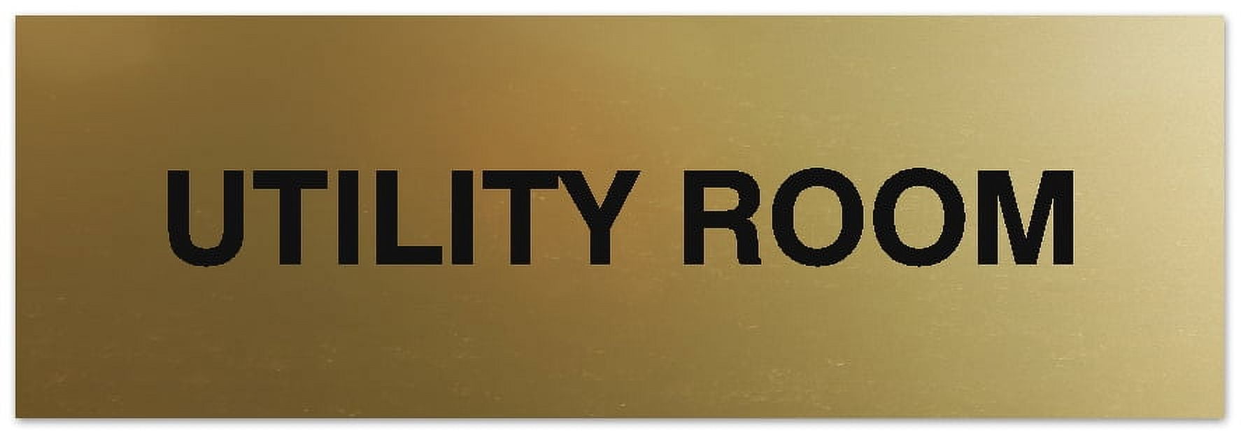 Signs ByLITA Basic Utility Room Sign - Laser-Engraved Lettering ...
