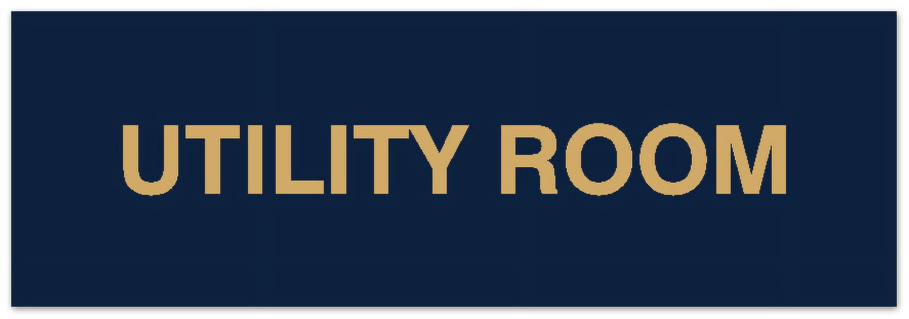 Signs ByLITA Basic Utility Room Sign - Laser-Engraved Lettering ...