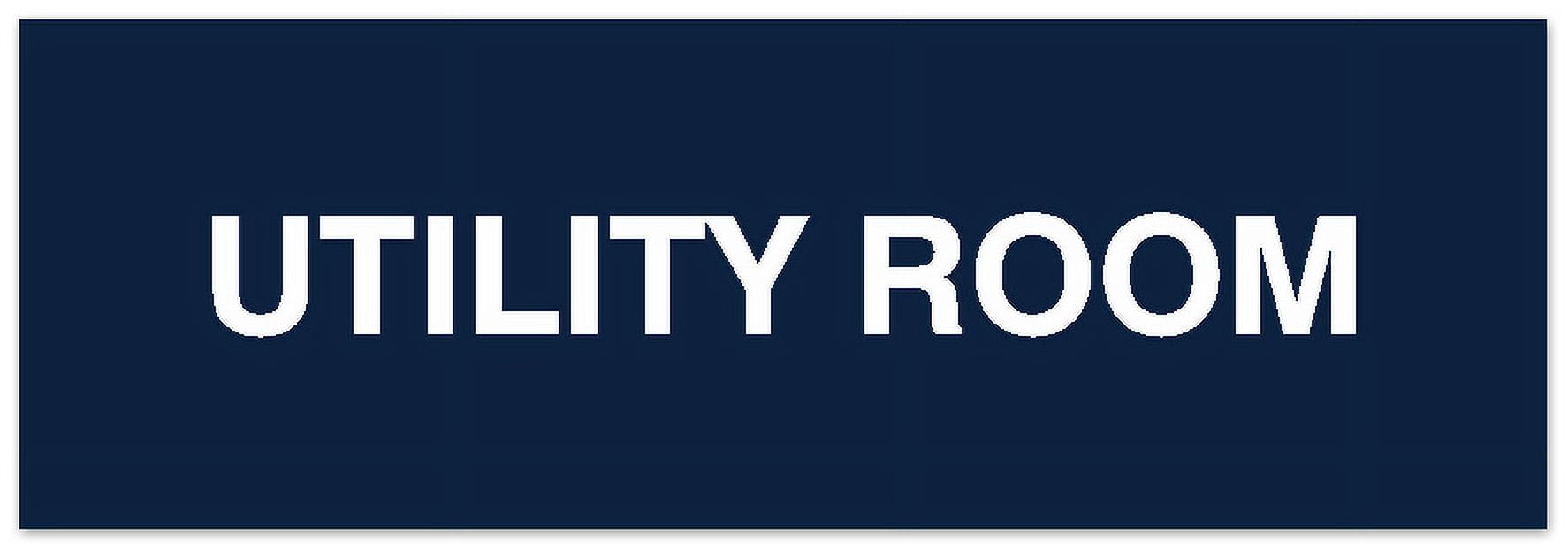 Signs ByLITA Basic Utility Room Sign - Laser-Engraved Lettering ...