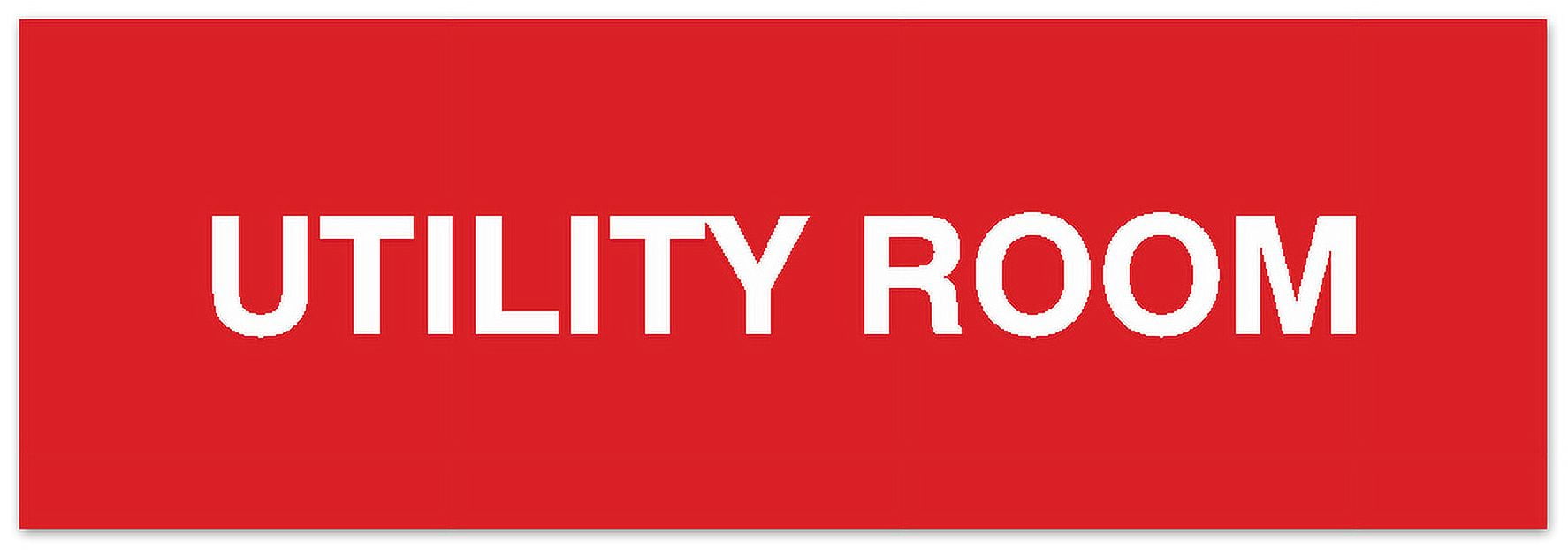 Signs ByLITA Basic Utility Room Sign - Laser-Engraved Lettering ...