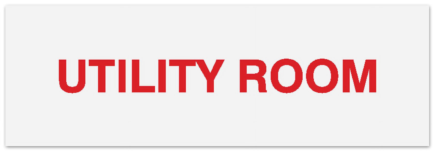 Signs ByLITA Basic Utility Room Sign - Laser-Engraved Lettering ...