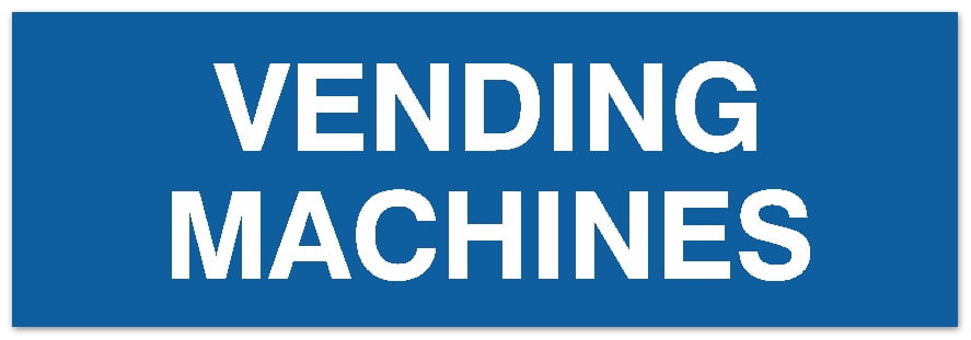 Signs ByLITA Basic Vending Machines Sign - Laser-Engraved Lettering ...