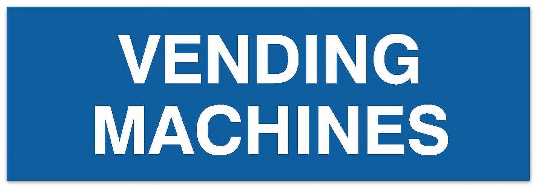 Signs ByLITA Basic Vending Machines Sign - Laser-Engraved Lettering ...