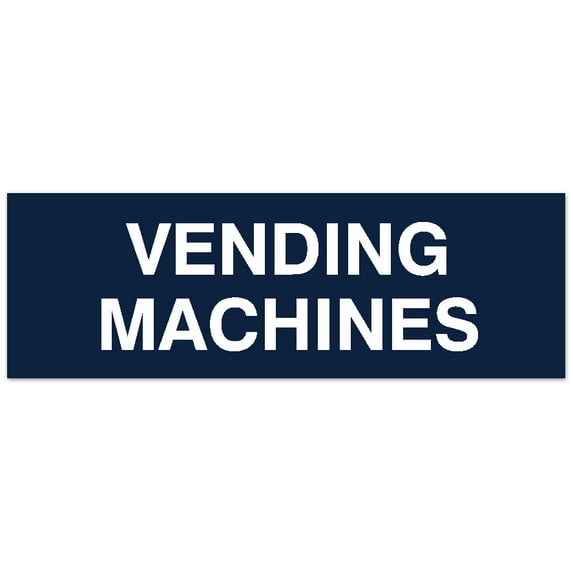 Signs ByLITA Basic Vending Machines Sign - Laser-Engraved Lettering ...