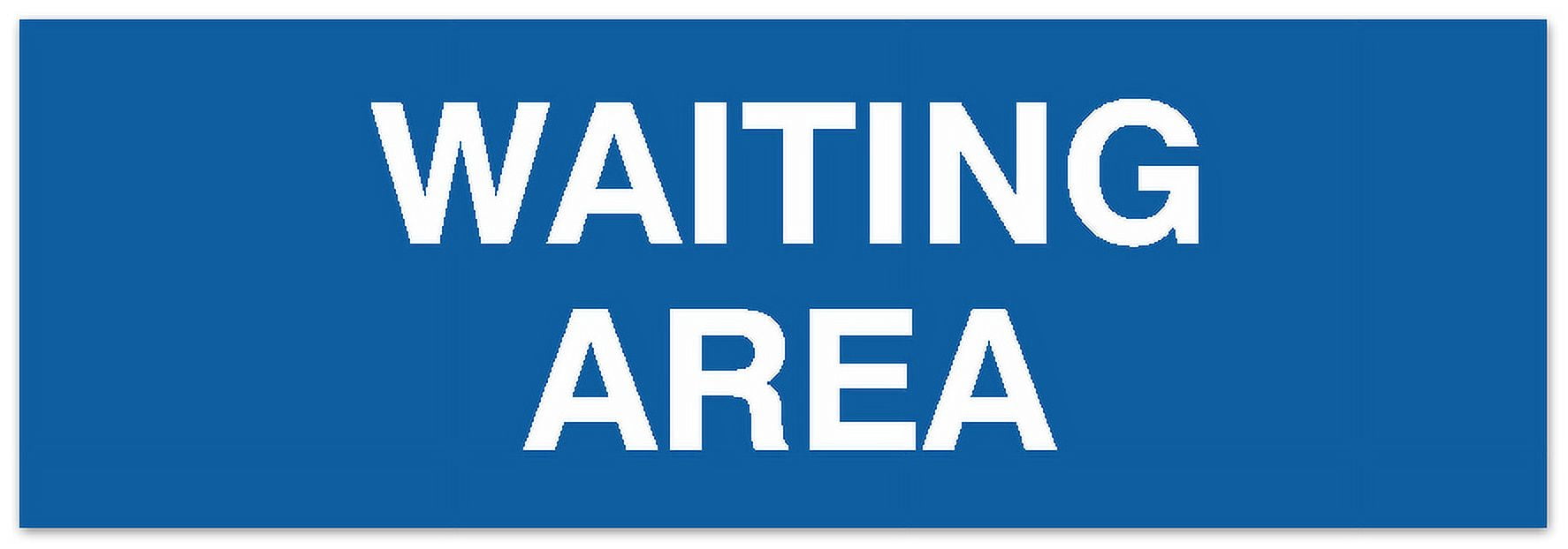 Signs ByLITA Basic Waiting Area Sign - Laser-Engraved Lettering ...