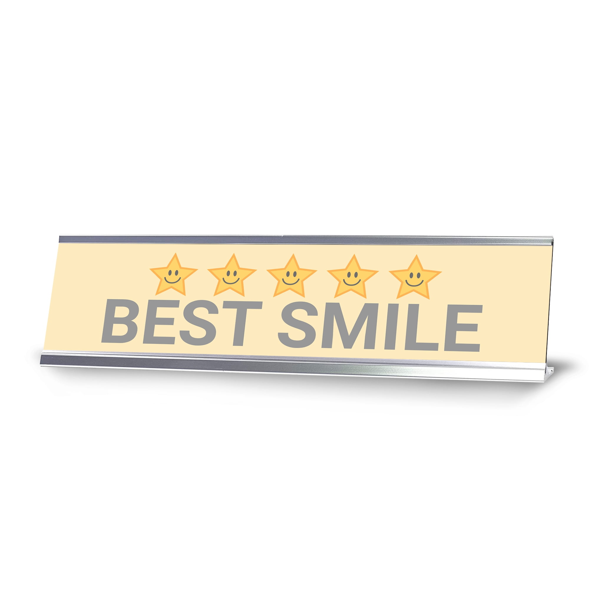 Signs ByLITA Best Smile Award, Silver Frame, Desk Sign (2x8") - Walmart.com