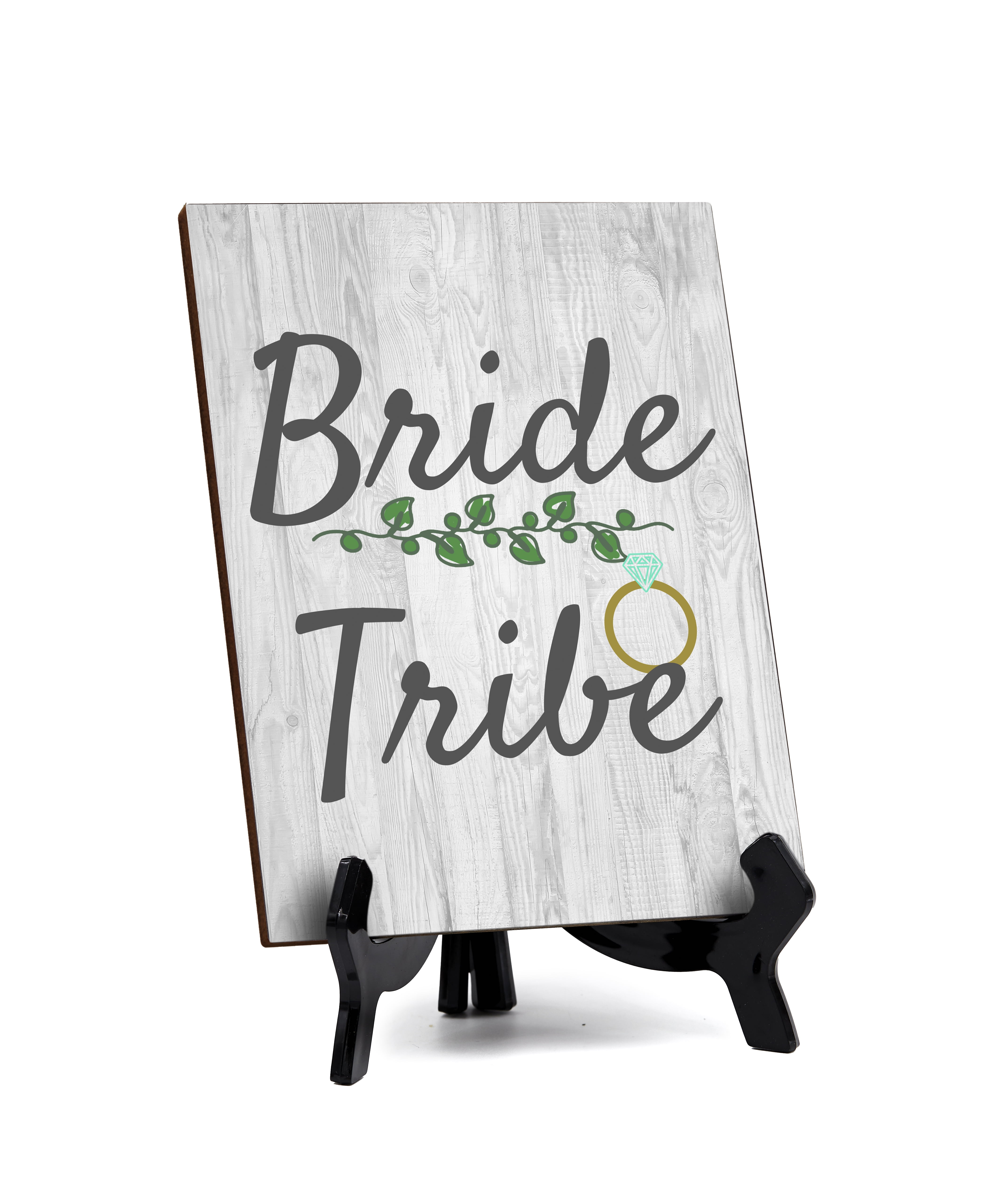 Signs ByLITA Bride Tribe, Table Sign with Acrylic Stand (6x8 ...