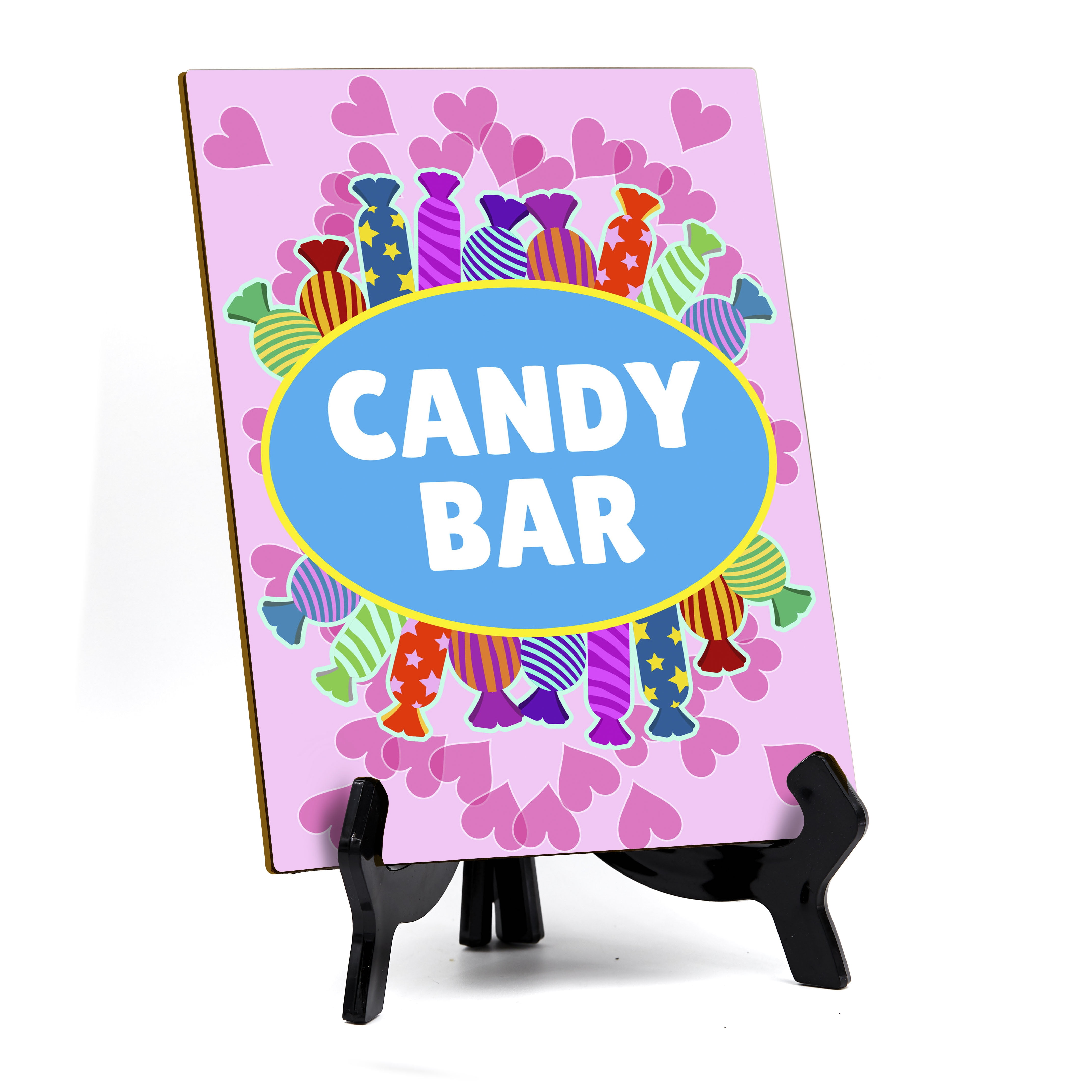 Signs ByLITA Candy Bar, Table Sign with Acrylic Stand (6x8“) - Walmart.com