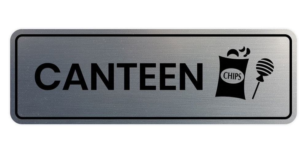 Signs ByLITA Canteen Door or Wall Sign Durable ABS Plastic | Laser ...