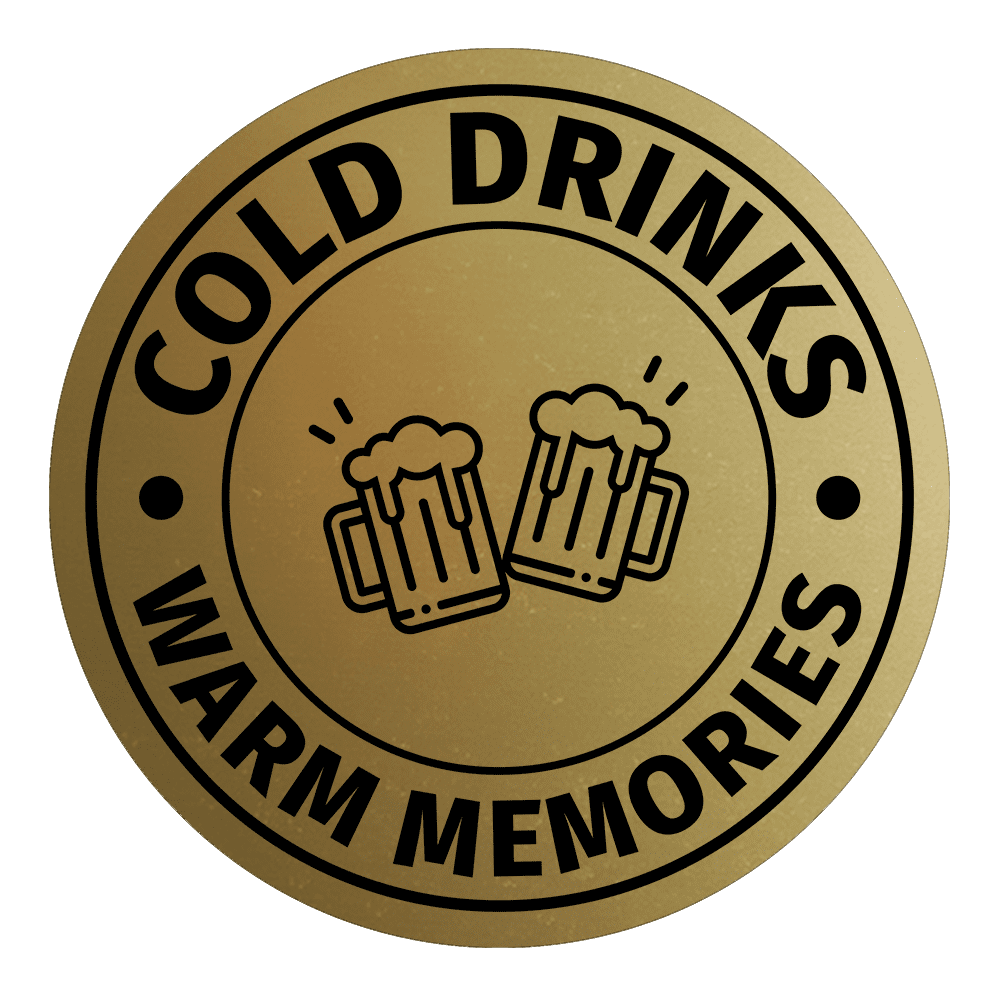 Signs ByLITA Circle Cold Drinks, Warm Memories ABS Plastic | Laser ...