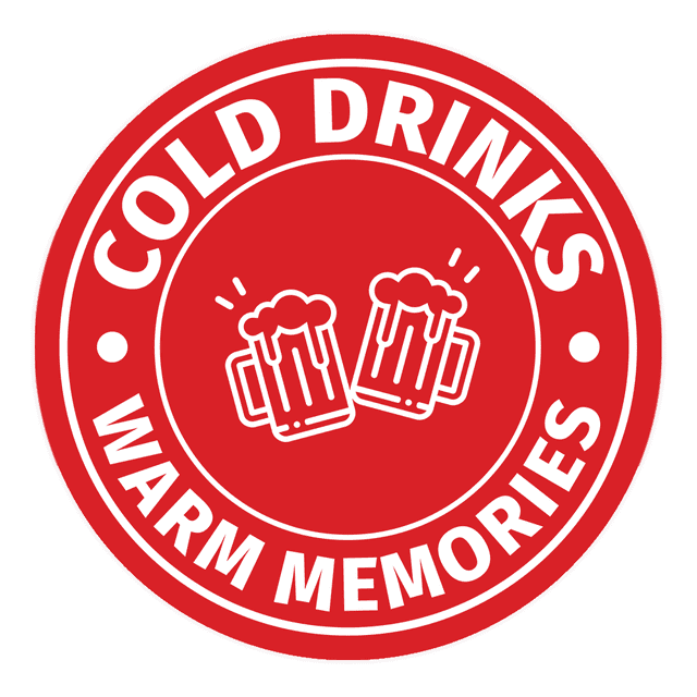 Signs ByLITA Circle Cold Drinks, Warm Memories ABS Plastic | Laser ...