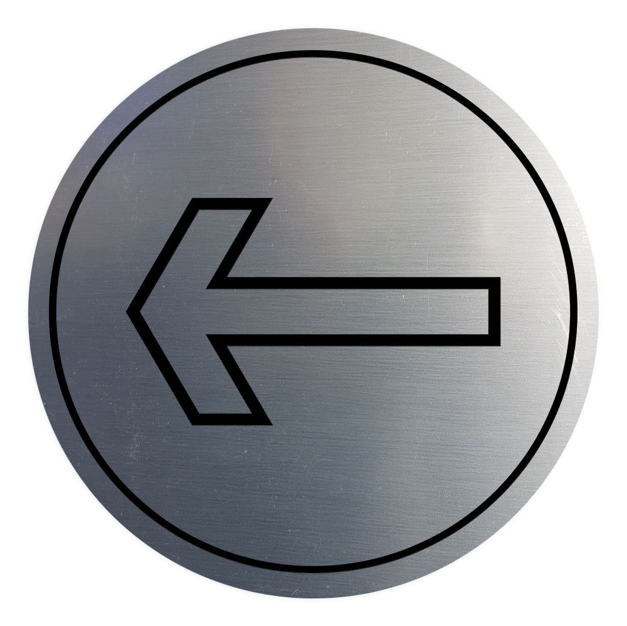 Signs ByLITA Circle Directional Arrow Left Graphic Door or Wall Sign ...