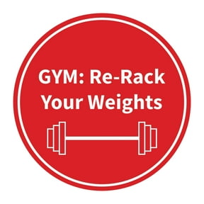 Signs ByLITA Standard Please Don't Drop The Weights Sign (Black Gold ...