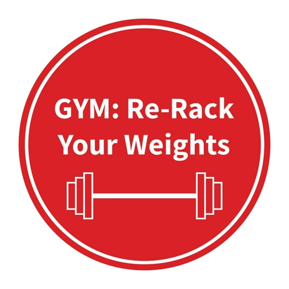 Signs ByLITA Standard Please Don't Drop The Weights Sign (Black Gold ...