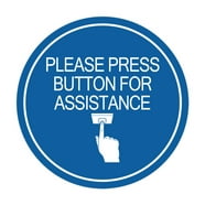 Signs ByLITA Classic Framed Push button to open door (finger pointing ...
