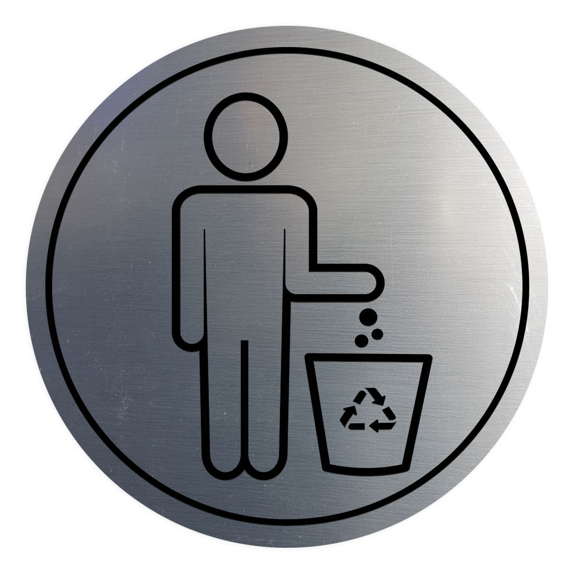 Signs ByLITA Circle Please Recycle Graphic Door or Wall Sign | Easy ...