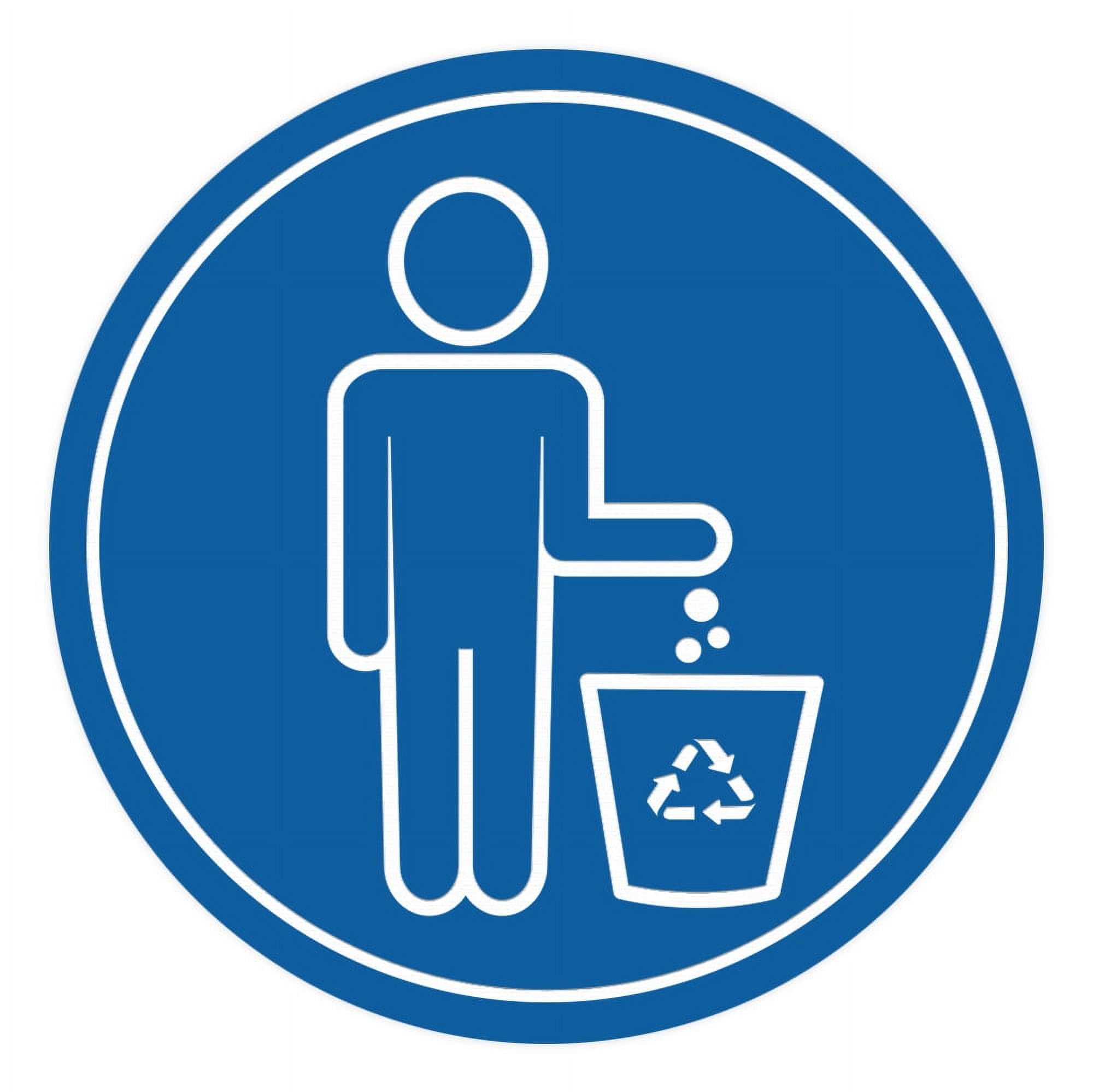 Signs ByLITA Circle Please Recycle Graphic Door or Wall Sign | Easy ...