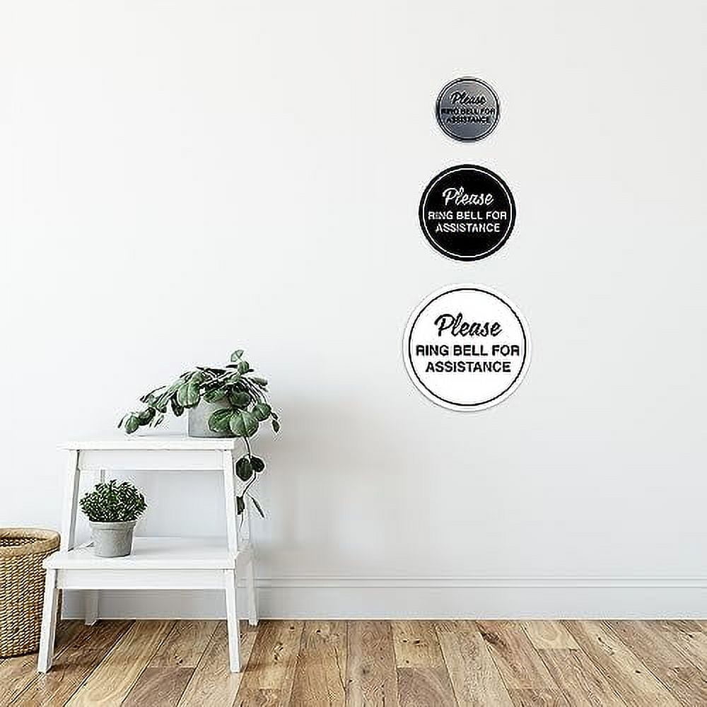 Signs ByLITA Circle Please Ring Bell For Assistance Wall or Door Sign ...