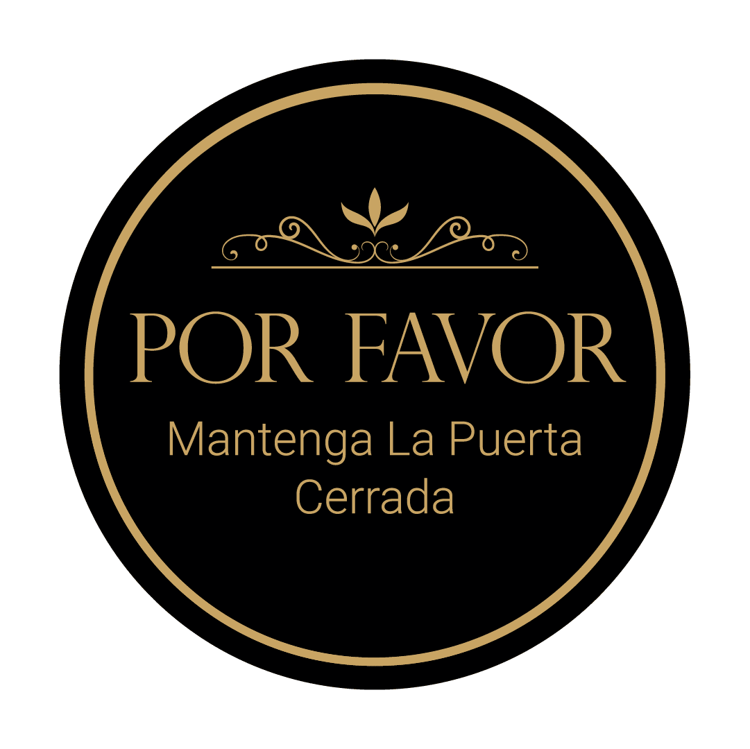 Signs ByLITA Circle Por favor Mantenga La Puerta Cerrada Sign (Black ...