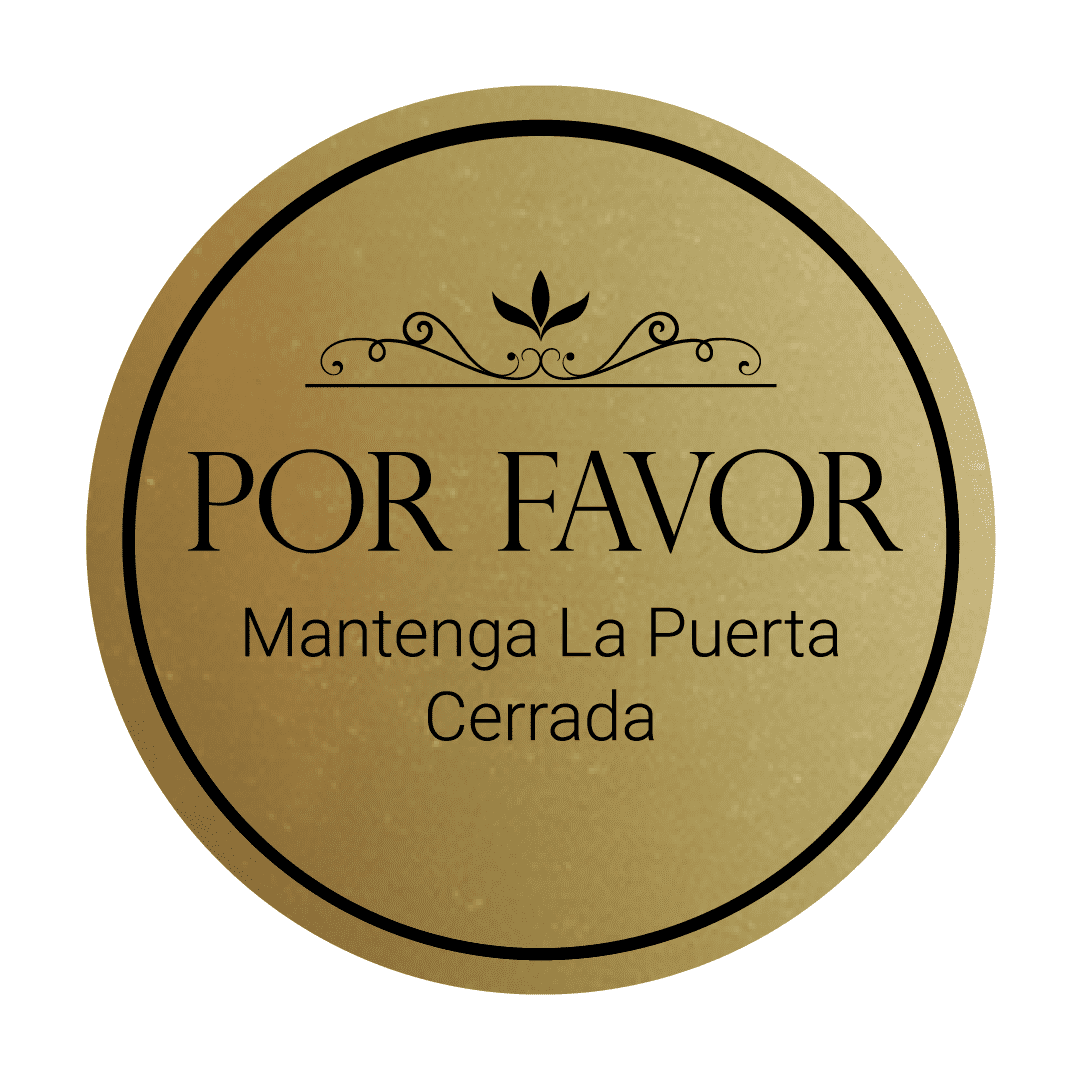 Signs ByLITA Circle Por favor Mantenga La Puerta Cerrada Sign (Brushed ...