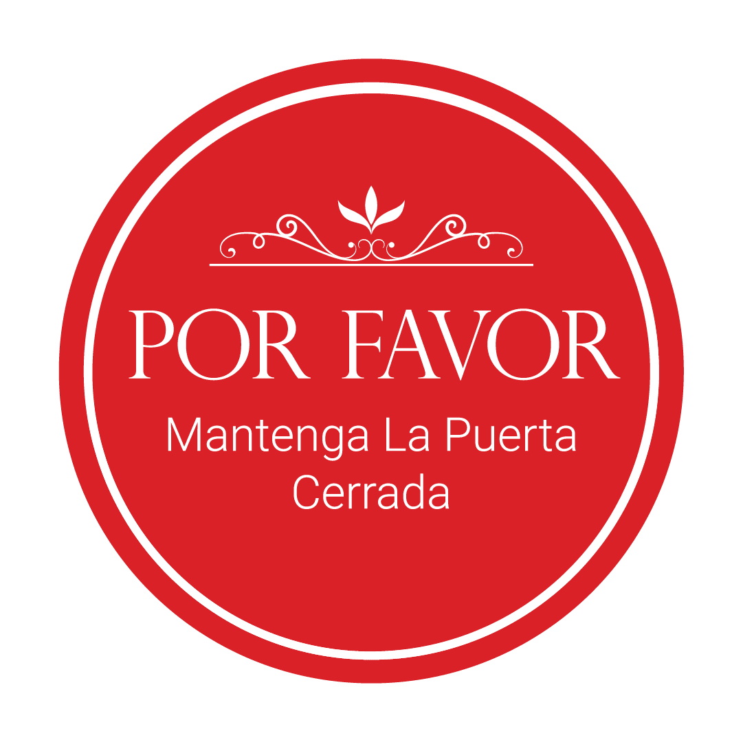 Signs ByLITA Circle Por favor Mantenga La Puerta Cerrada Sign (Red ...