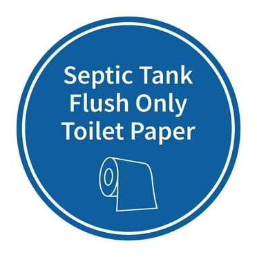 Signs ByLITA Fancy Septic Tank Sign (Blue) - Medium - Walmart.com