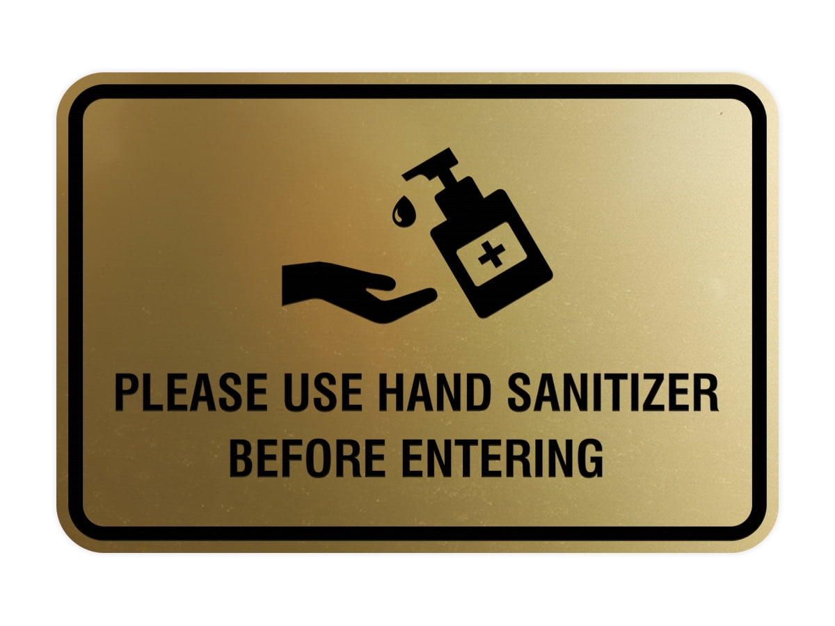 Signs ByLITA Classic Frame Please Use Hand Before Entering Sign ...