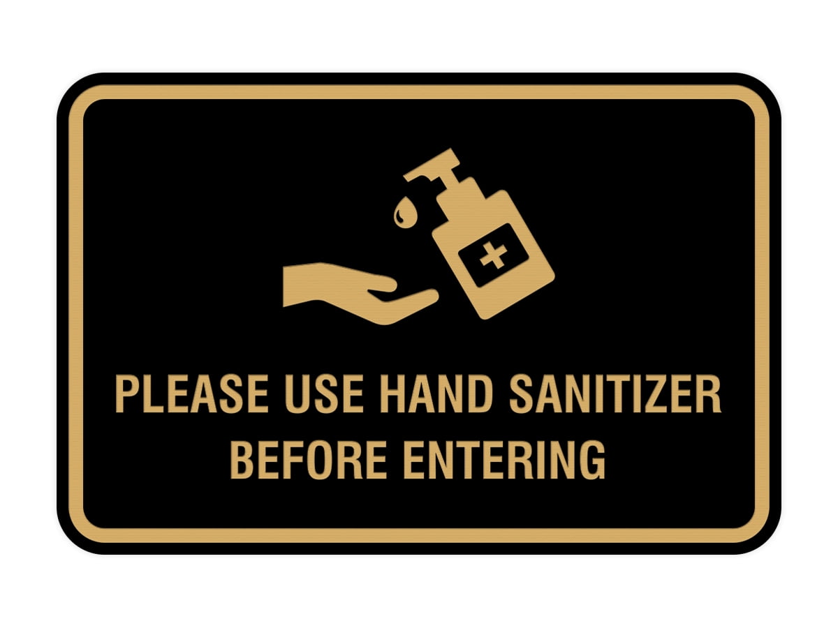 Signs ByLITA Classic Frame Please Use xxHandxx xxSanitizerxx Before ...