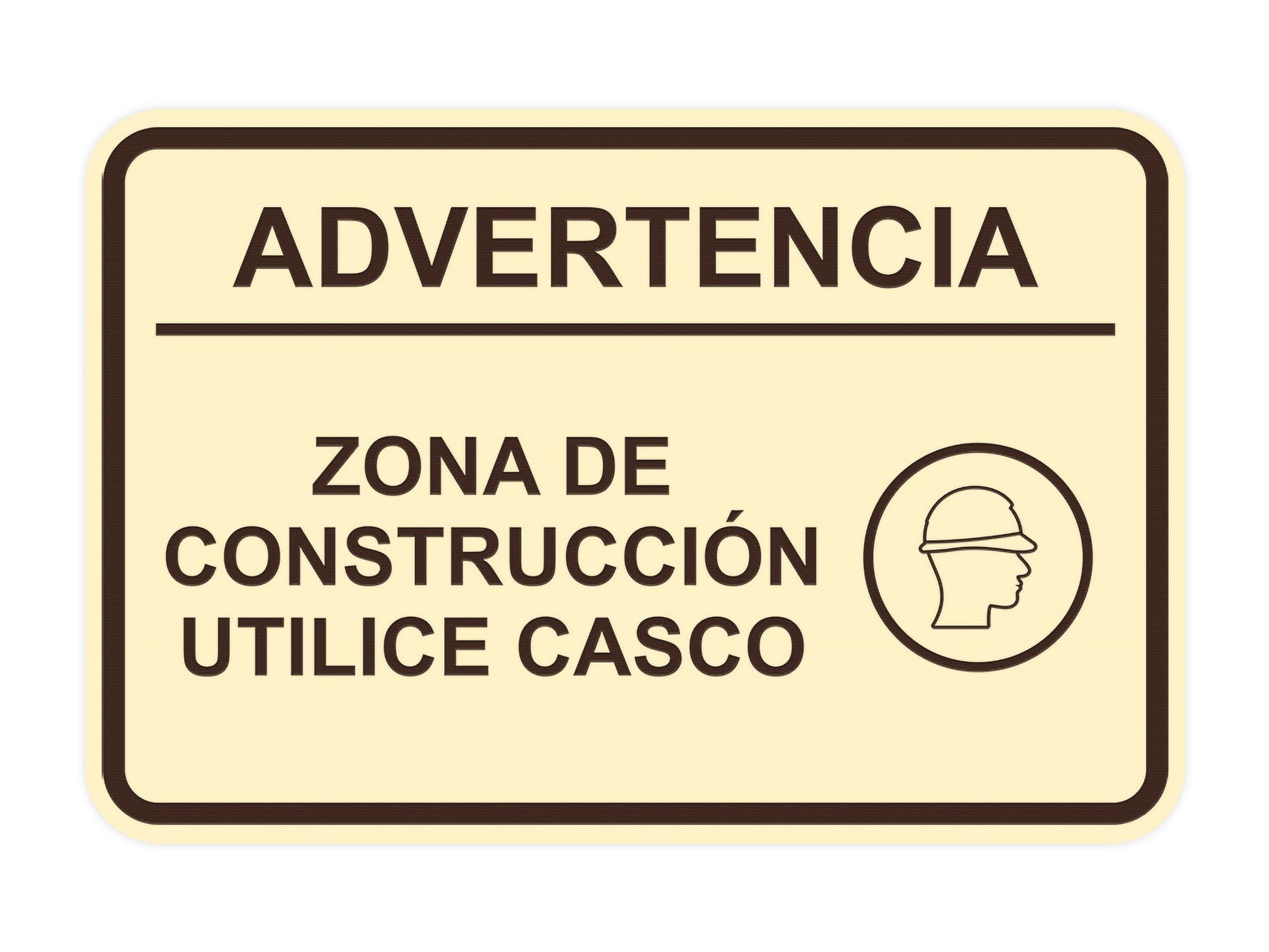 Signs ByLITA Classic Framed Advertencia Zona de construcción Utilice ...