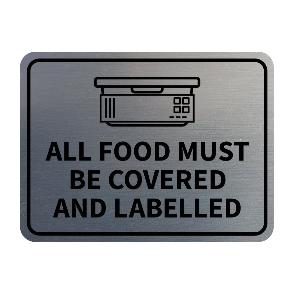 Signs ByLITA Classic Framed All Food Must Be Covered and Labelled Sign ...