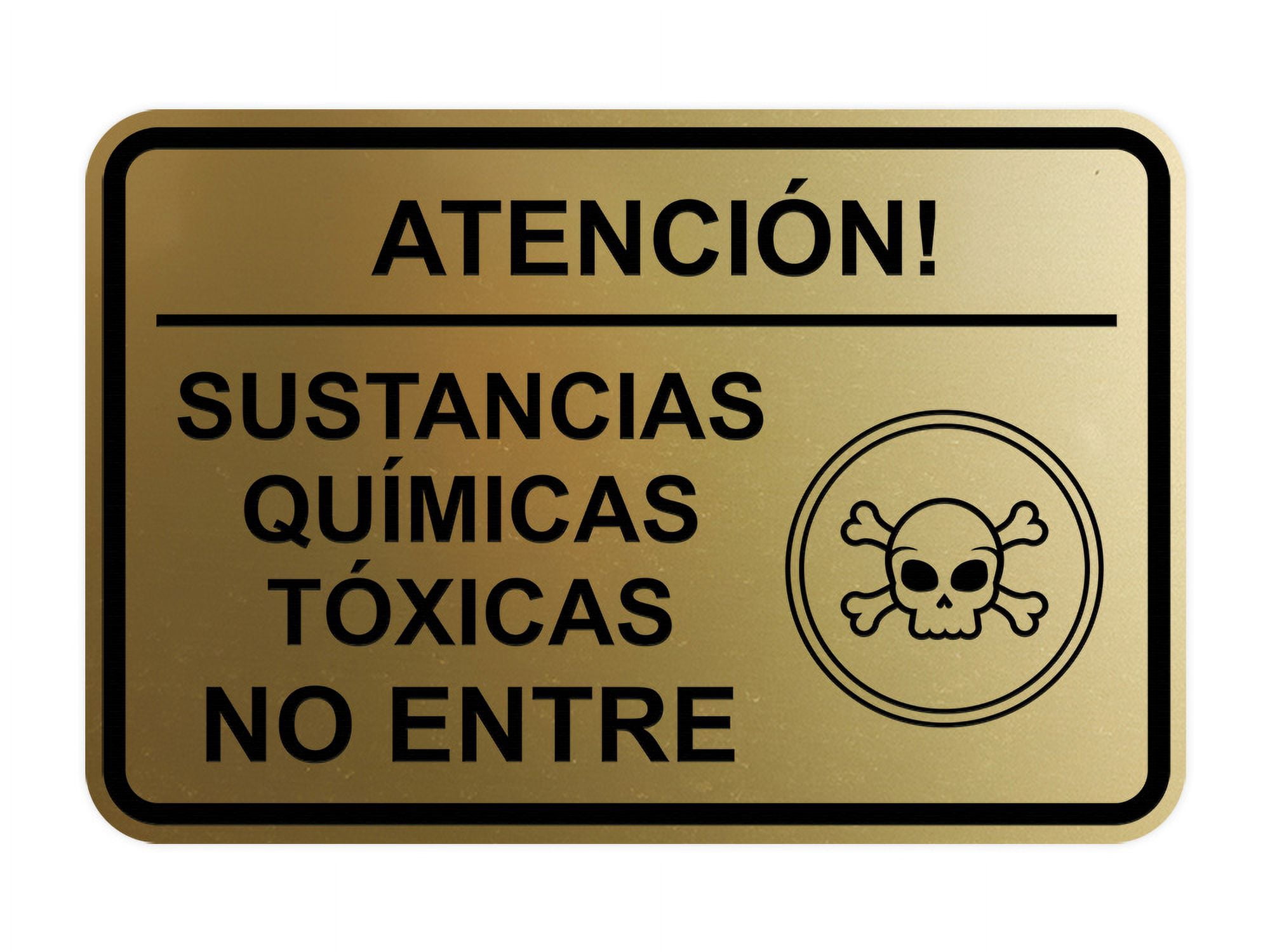 Signs ByLITA Classic Framed Atención Sustancias Químicas Tóxicas No ...