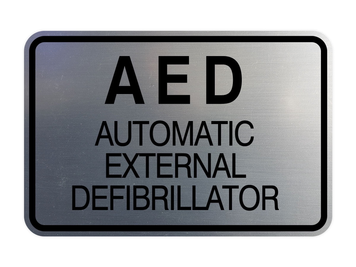 Signs ByLITA Classic Framed Automatic External Defibrillator Door or ...