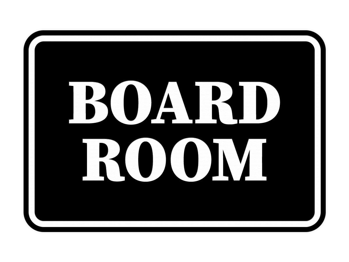 Signs ByLITA Classic Framed, Board Room Sign (Black) - Small - Walmart.com