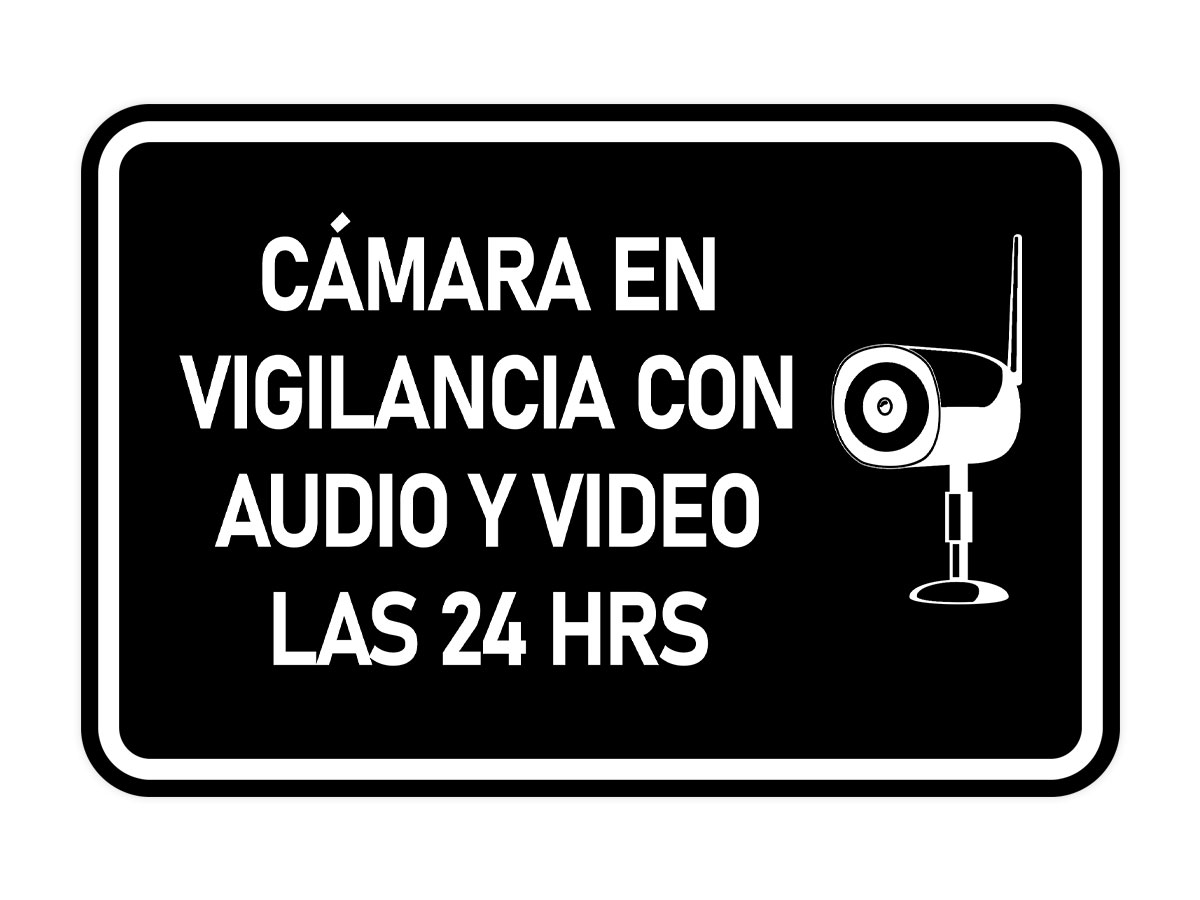 Signs ByLITA Classic Framed Por Su Seguridad, Filmamos las 24 Horas ...