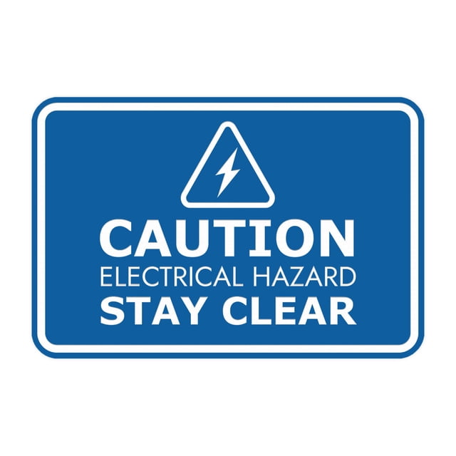 Signs ByLITA Classic Framed Caution: Electrical Hazard - Stay Clear ...