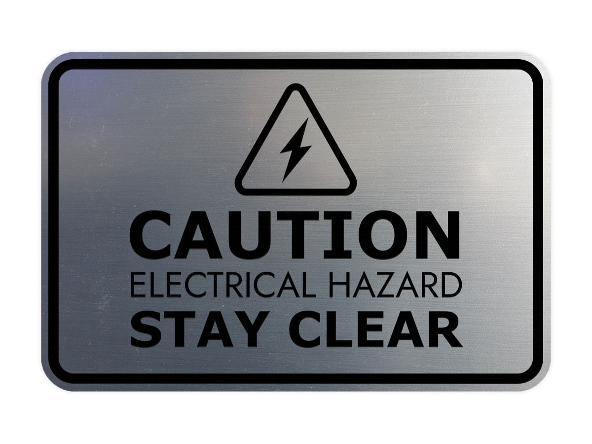 Signs ByLITA Classic Framed Caution: Electrical Hazard - Stay Clear ...