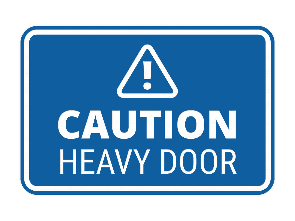 Signs ByLITA Classic Framed Caution Heavy Door Door or Wall Sign Easy ...
